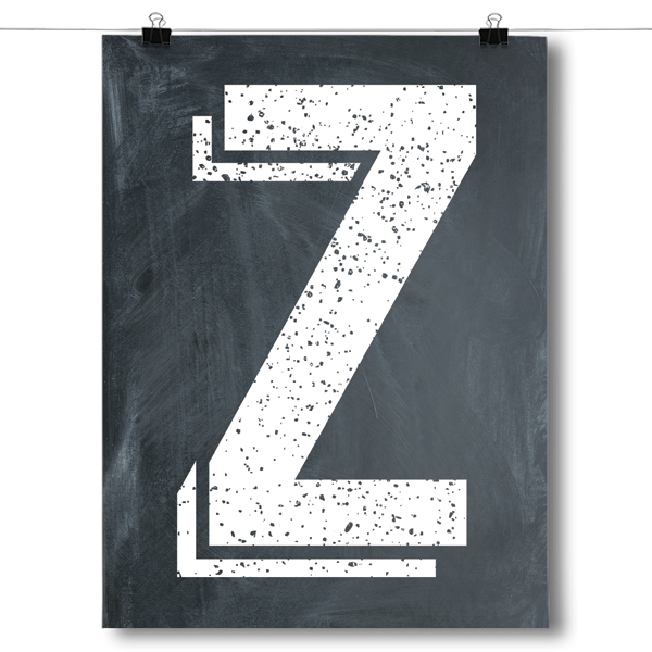 Alphabet Letters - Z – InspiredPosters