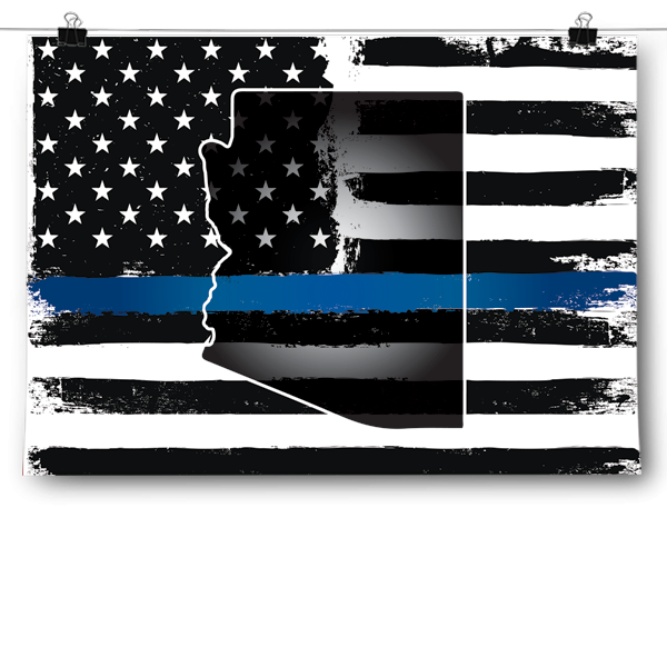 Thin Blue Line - Arizona – InspiredPosters