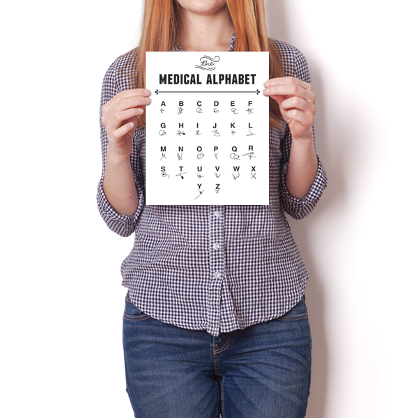 The Medical Alphabet - Doctor's Writing – InspiredPosters