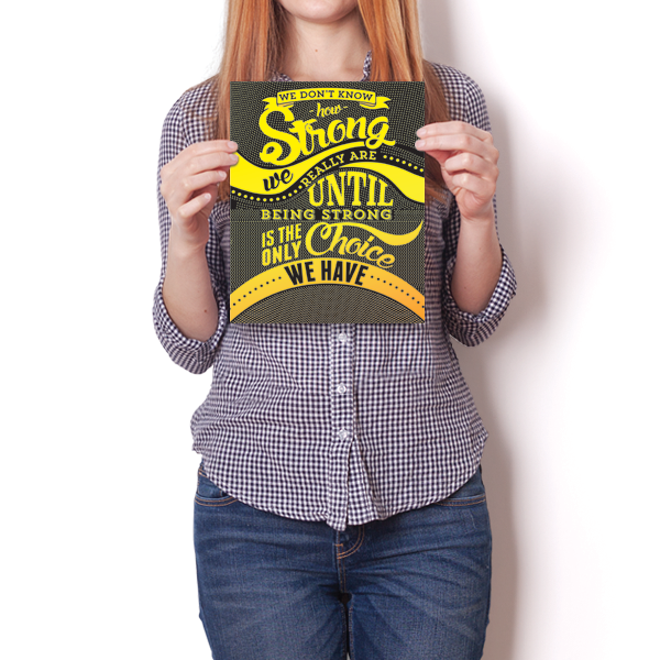 How Strong - Yellow Awareness Color – InspiredPosters