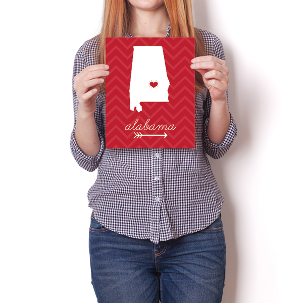 Alabama State Chevron Pattern – InspiredPosters