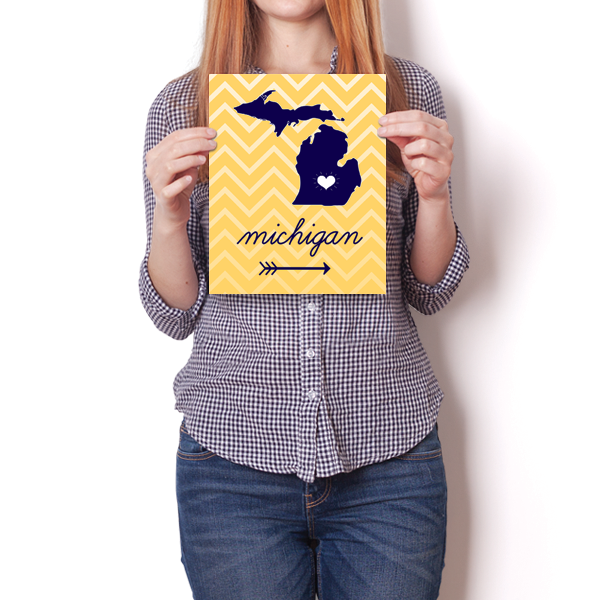 Michigan State Chevron Pattern – InspiredPosters