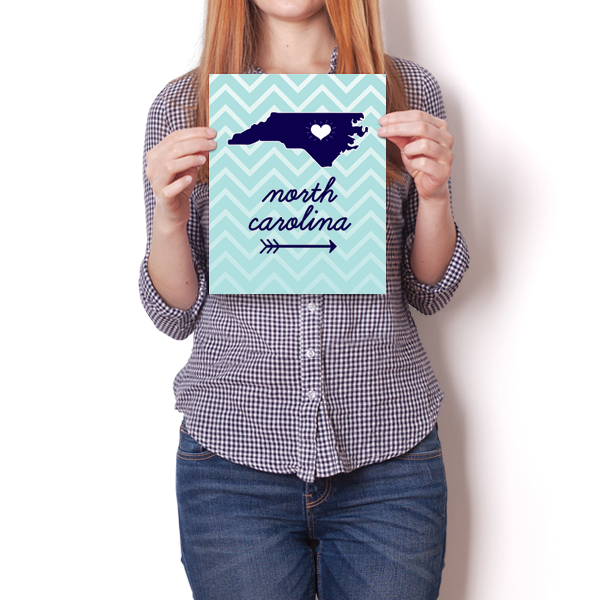 North Carolina State Chevron Pattern – InspiredPosters