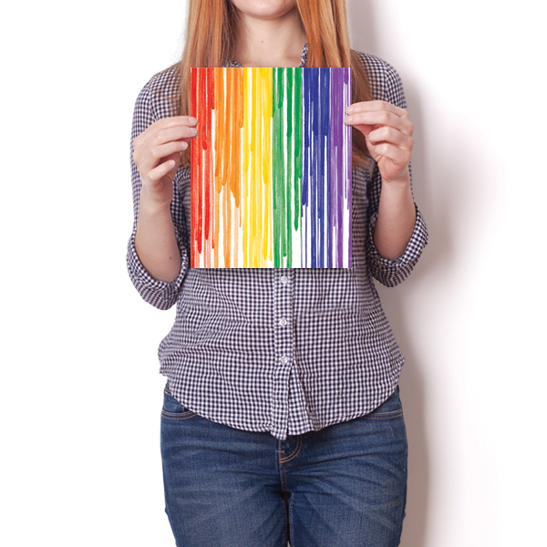 Dripping Paint LGBT Pride Flag – InspiredPosters