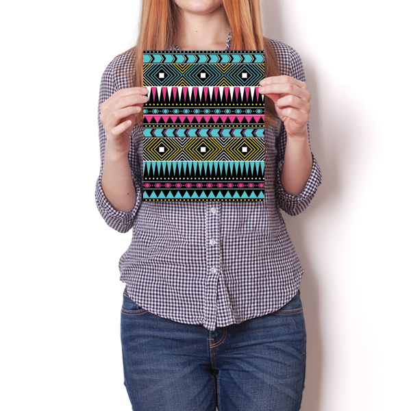 Neon Aztec Pattern – InspiredPosters