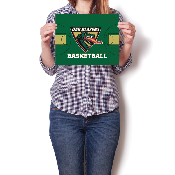 UAB Blazers - Basketball Court – InspiredPosters