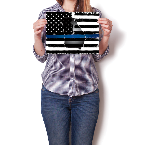 Thin Blue Line - Georgia – InspiredPosters