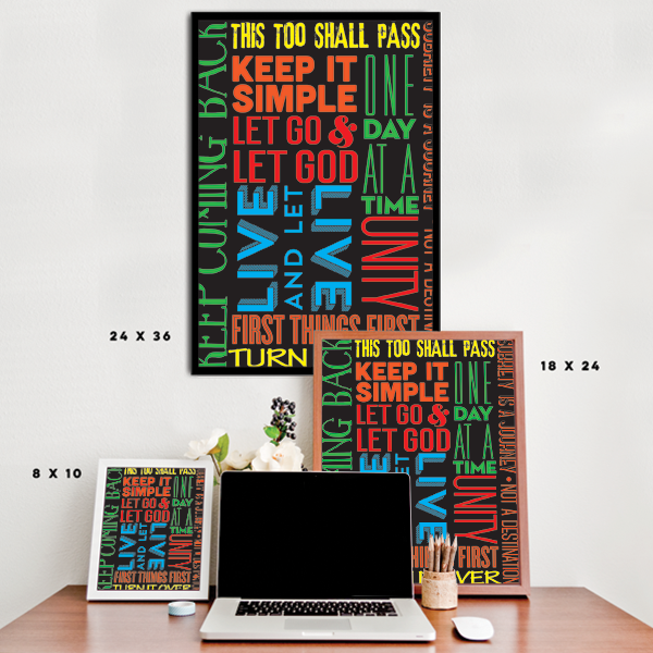 Sobriety and Recovery Slogan Inspirational – InspiredPosters