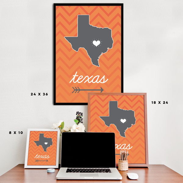 Texas State Chevron Pattern – InspiredPosters