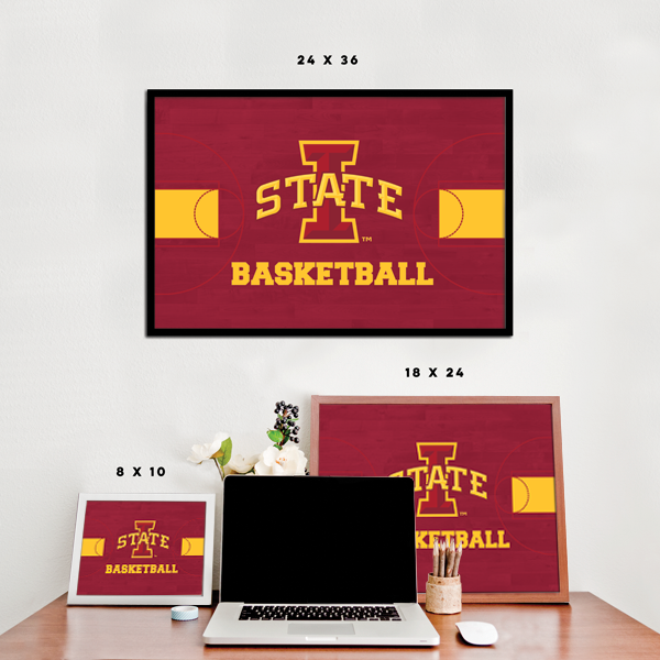 Iowa State University Cyclones - Basketball Court – InspiredPosters