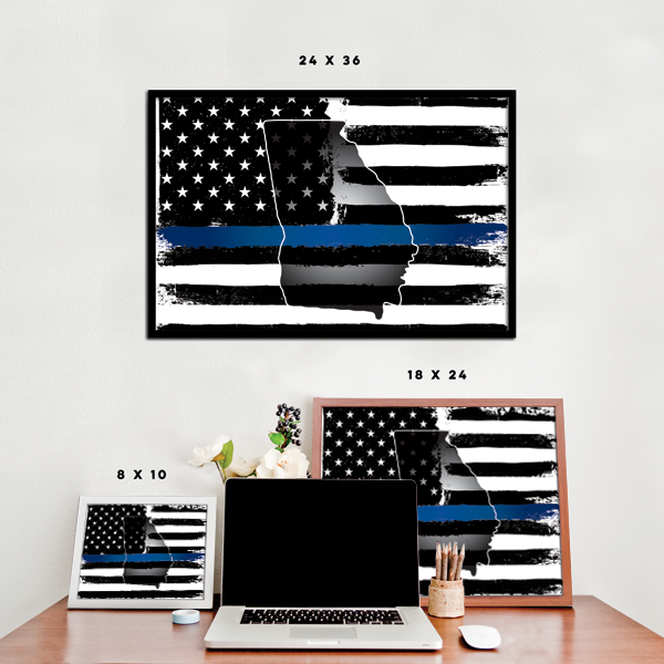 Thin Blue Line - Georgia – InspiredPosters